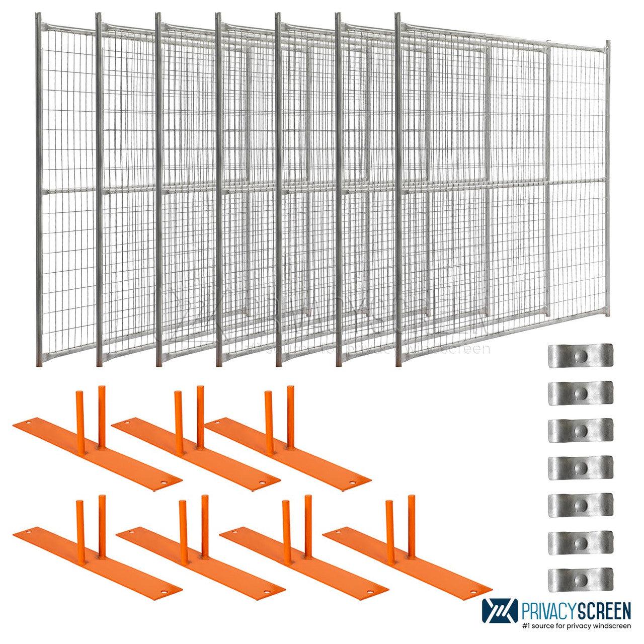 6-ft x 50 Steel Temporary Fence Panel Kit