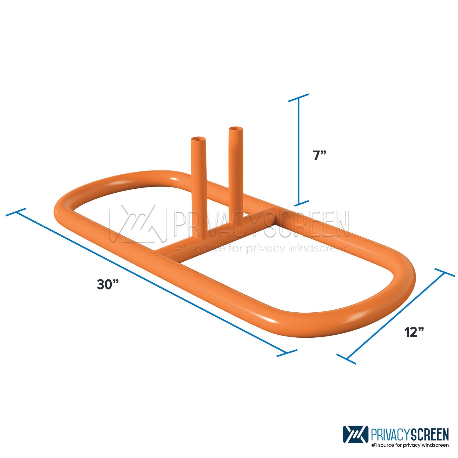 Orange Round Tubed Galvanized Steel Stands