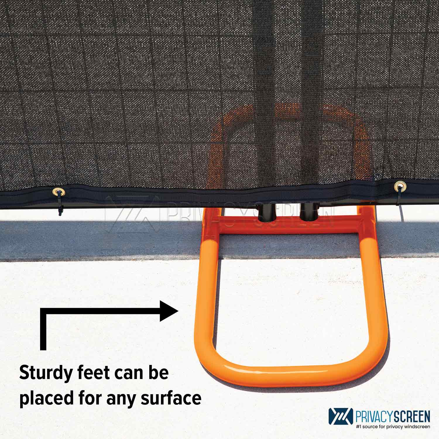 Orange Round Tubed Galvanized Steel Stands