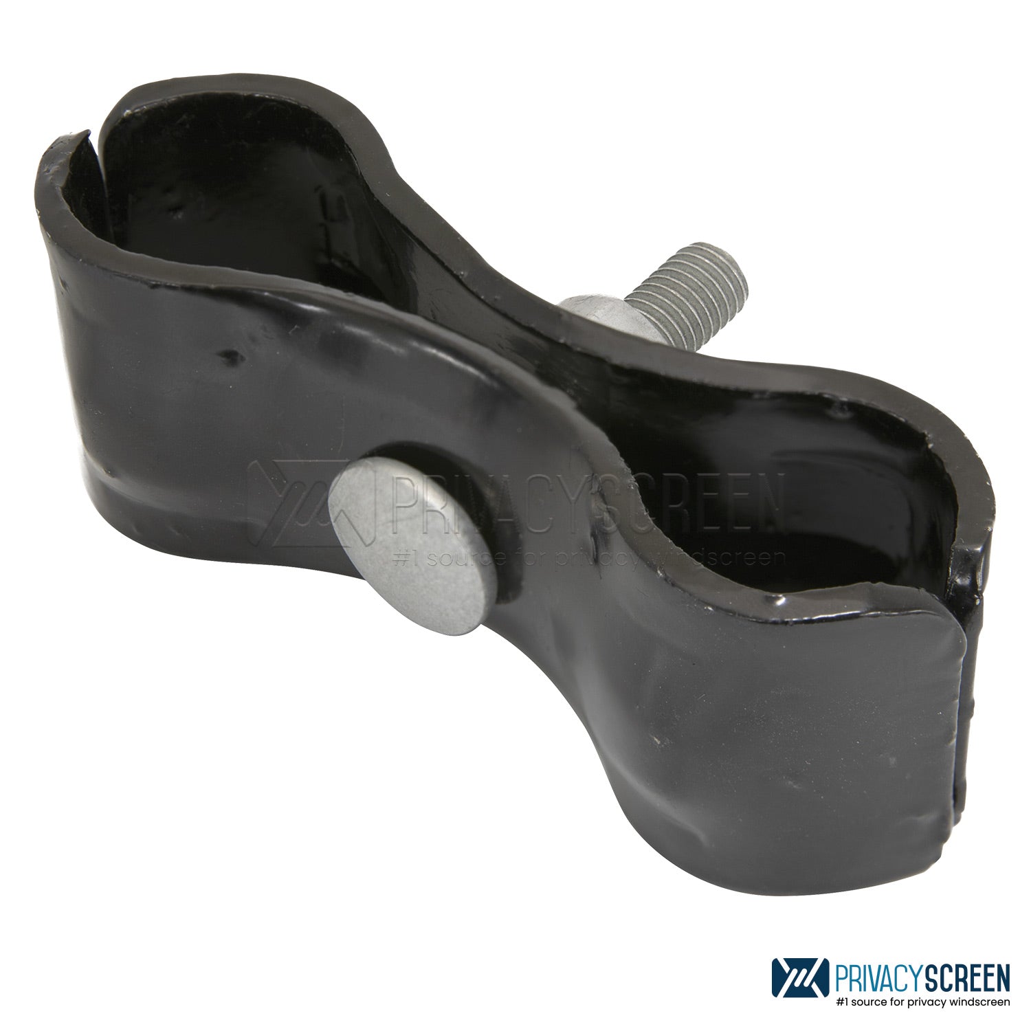 Black Steel Temporary Fence Panel Clamps w/ Hardware (Kit of 6)